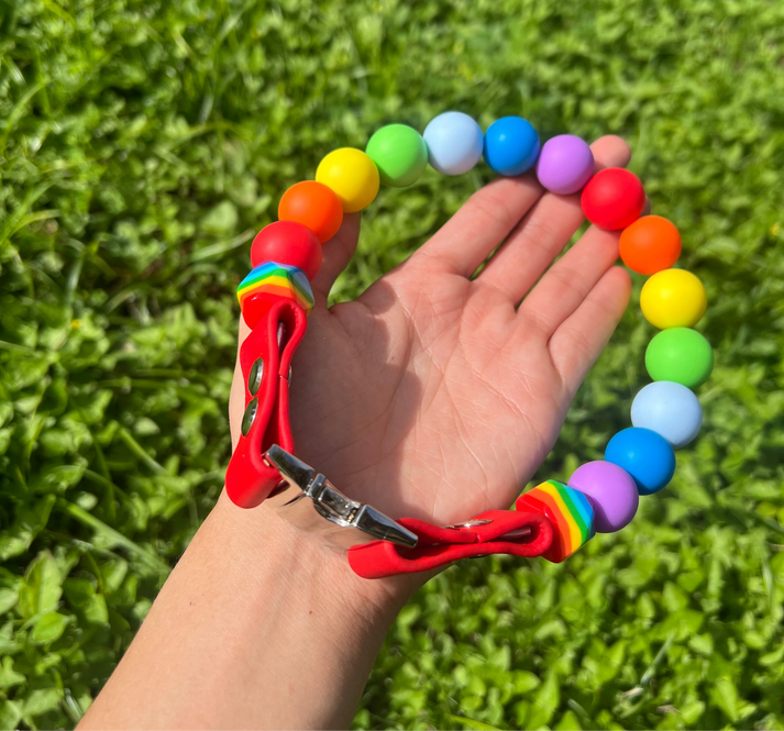 Rainbow Collar 🌈- Quick Release Isabella Style – AnitasStitches